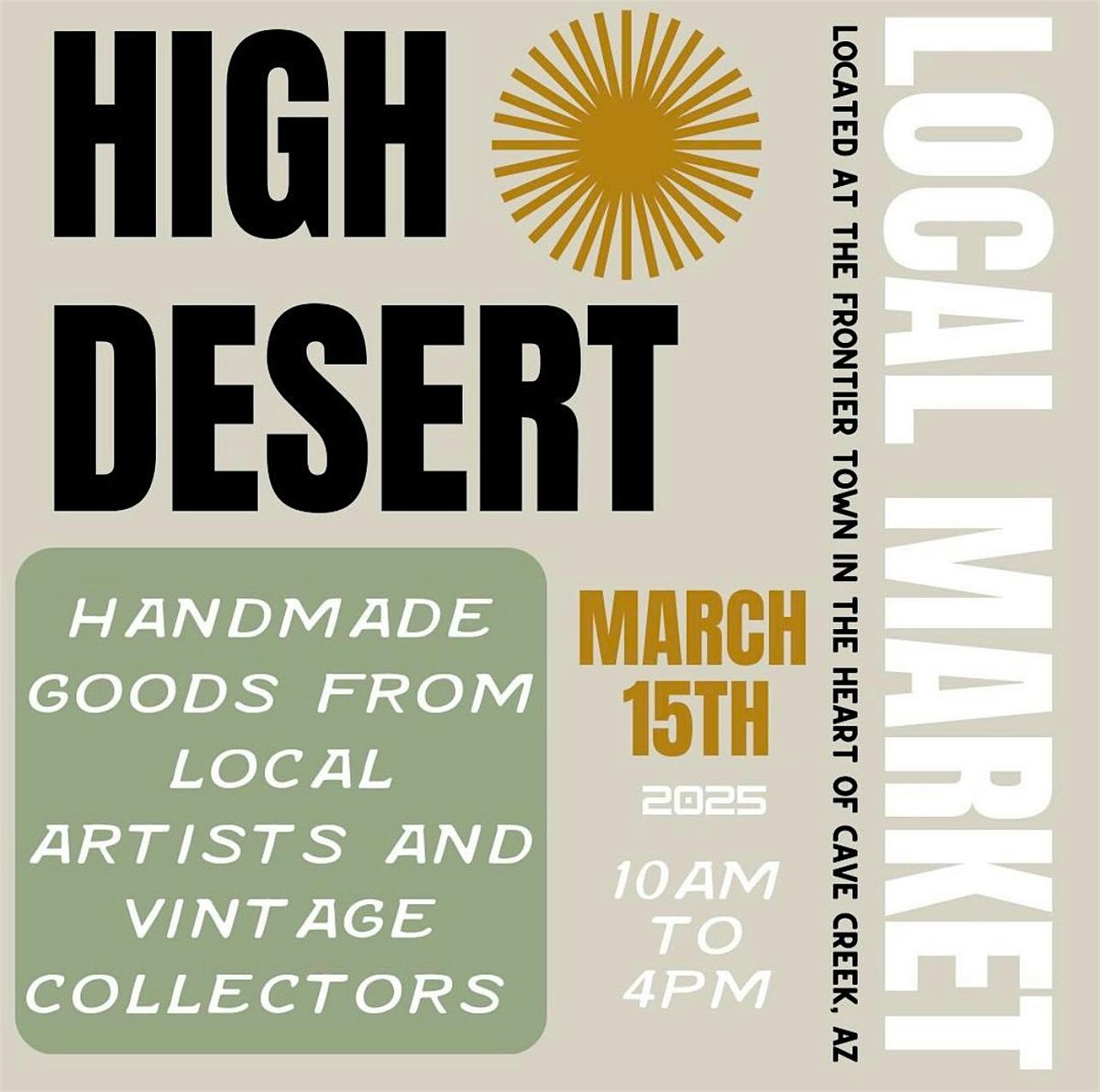 High Desert Market & Home Show, 6245 E Cave Creek Pkwy, 15 March 2025 ...