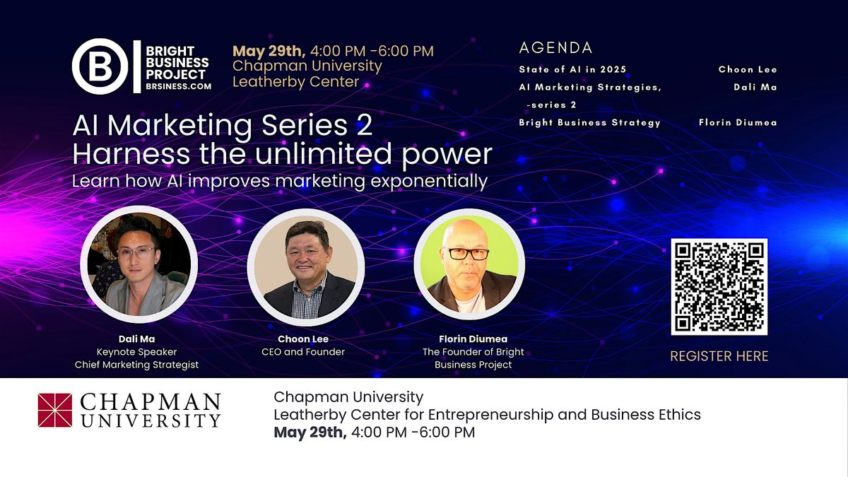 AI Marketing Series 2 Harness the unlimited power, Chapman University ...