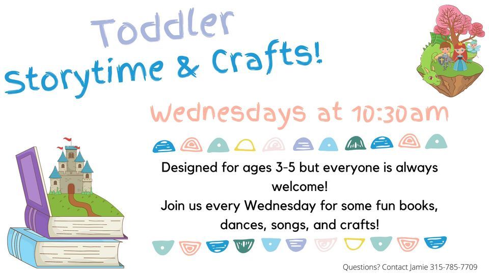 Toddler Story Time & Crafts, 229 Washington St, Watertown, NY, United ...