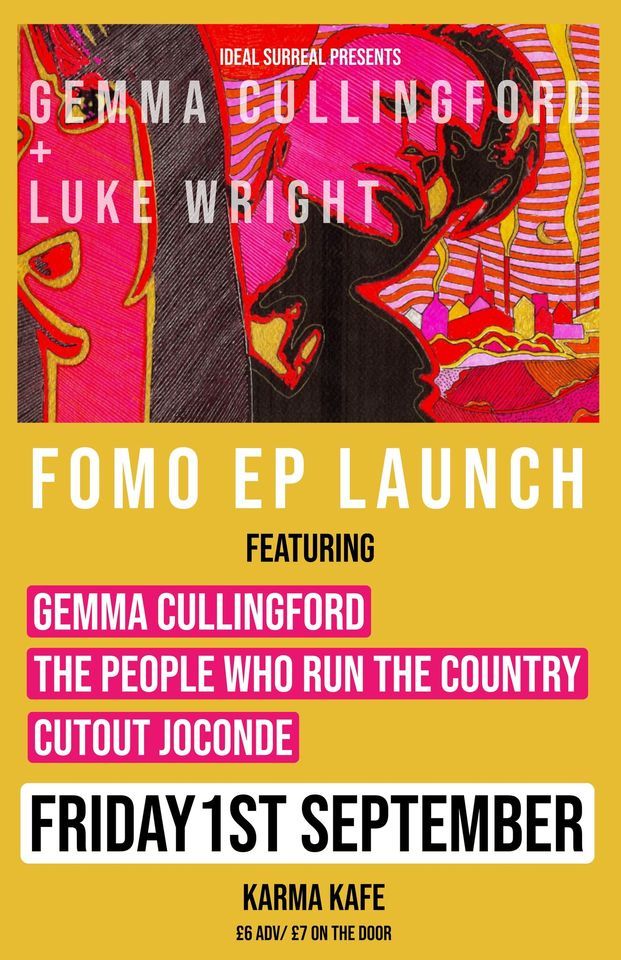 Gemma Cullingford and Luke Wright FOMO ep launch, Karma Kafe, Norwich ...