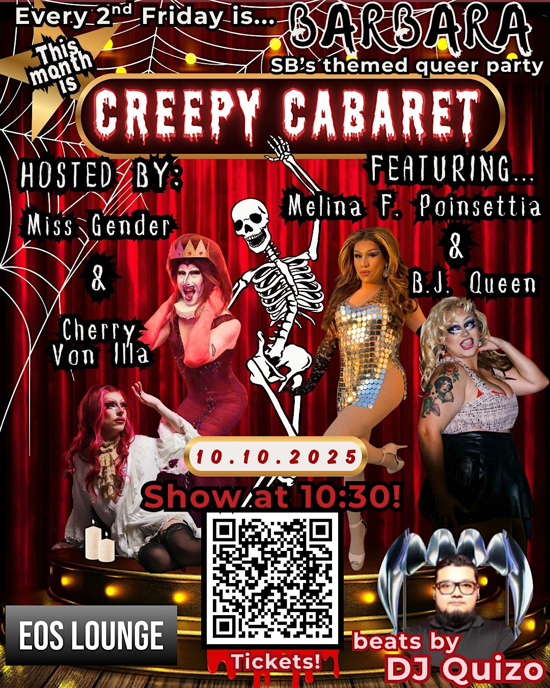 BARBARA: Creepy Cabaret, EOS Lounge, Santa Barbara, 10 October 2025 ...