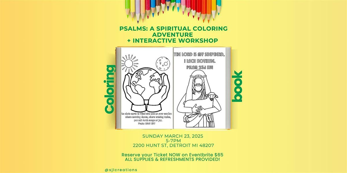 Psalms: A Spiritual Coloring Adventure + Interactive Workshop, 2200 ...