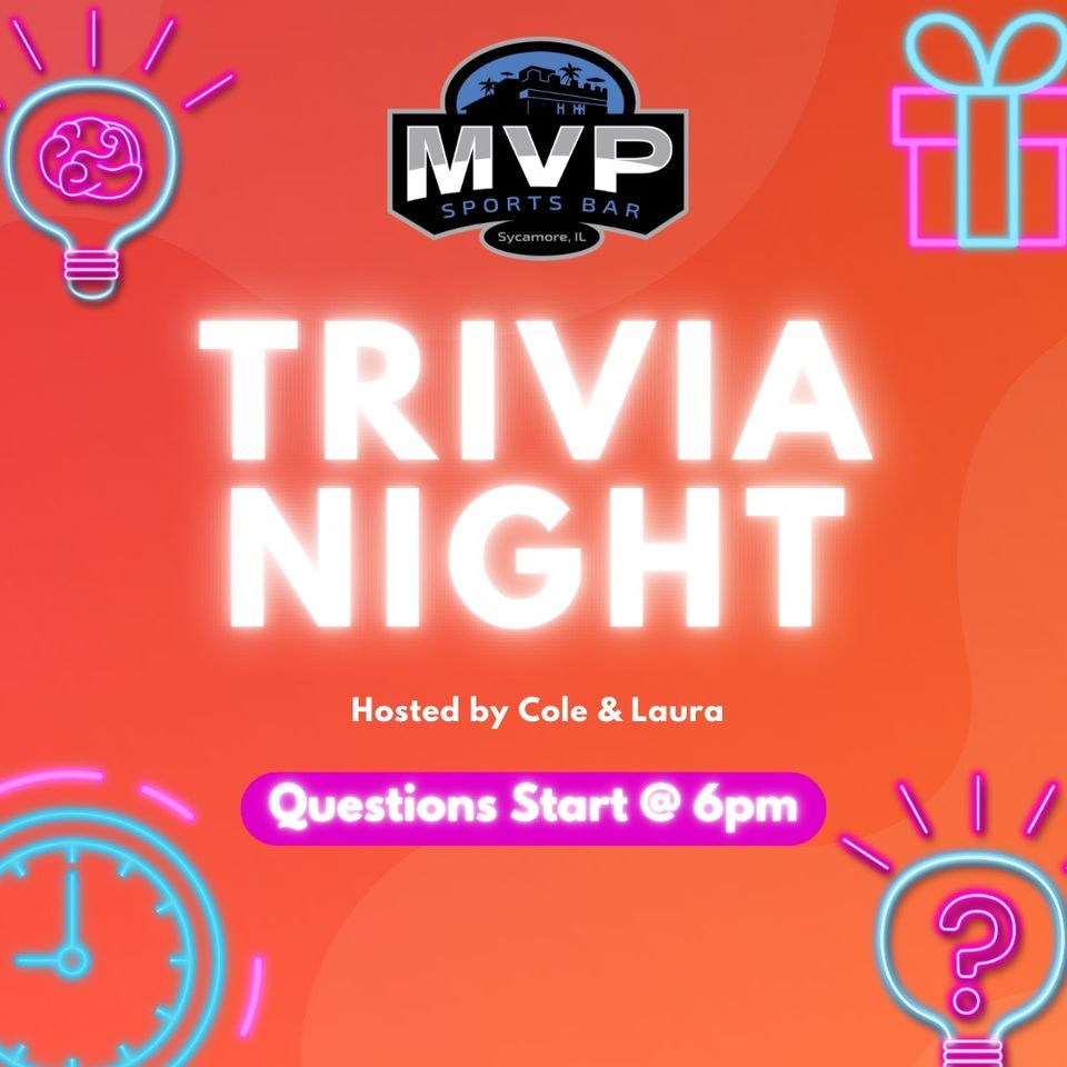 Trivia with Cole & Laura - James Bond Night, MVP Sports Bar, Sycamore ...