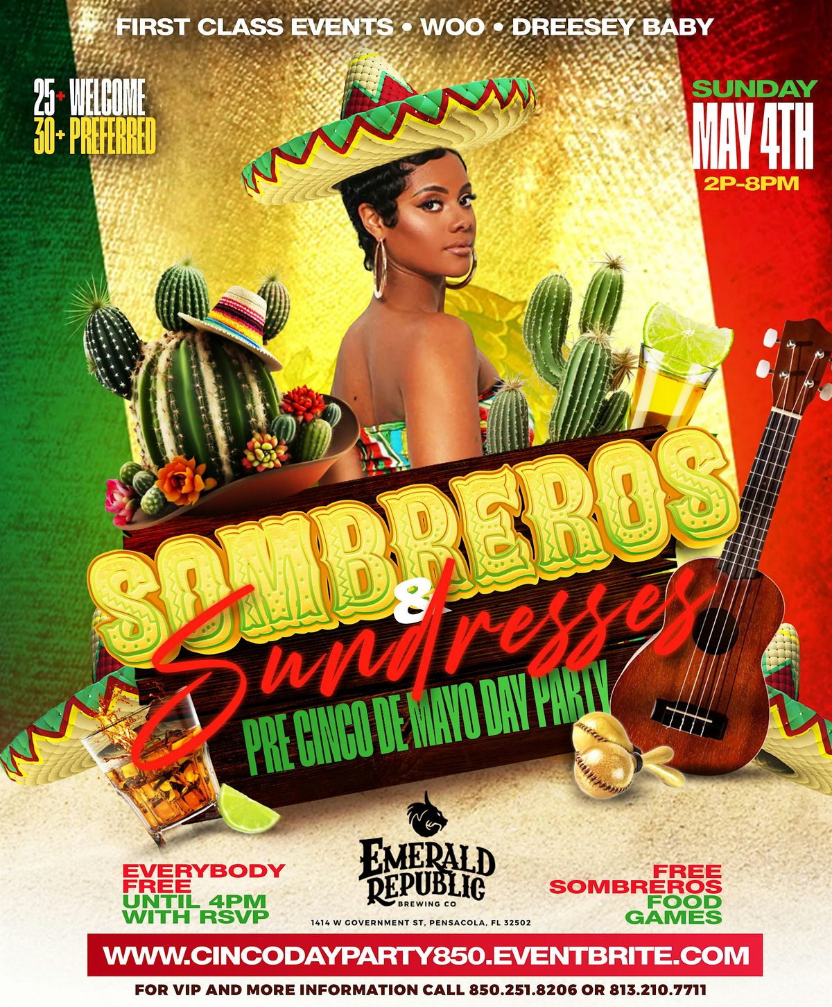 Sombreros & Sundresses Pre Cinco De Mayo Day Party, Emerald Republic ...