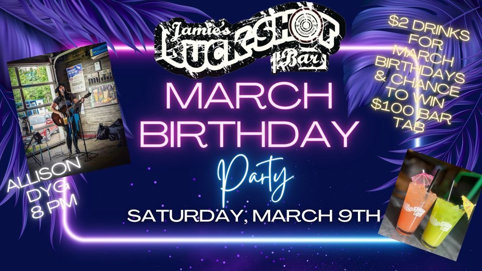 Allison Dyg at Buck Shot Bar March Birthday Party, Buck Shot Bar ...
