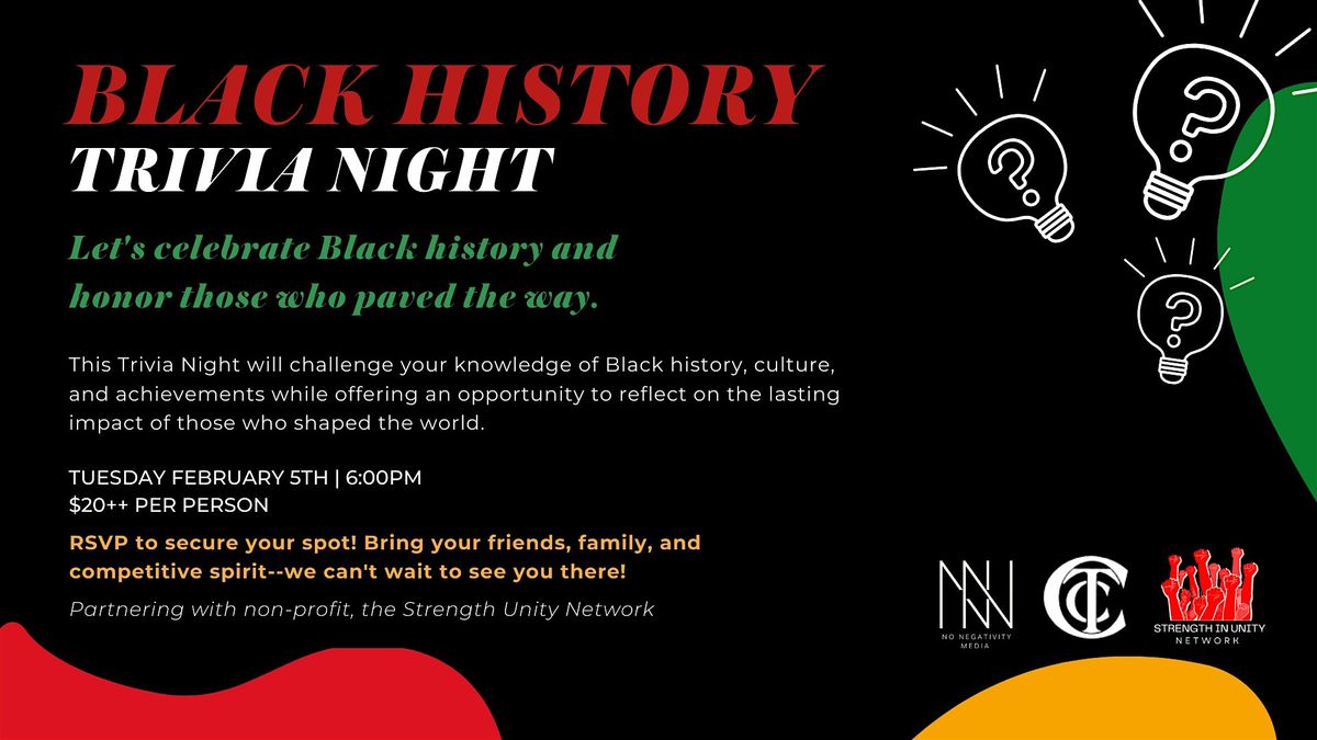 Black History Trivia Night at The Columbia Tower Club, Columbia Tower Club, Seattle, 25 February ...