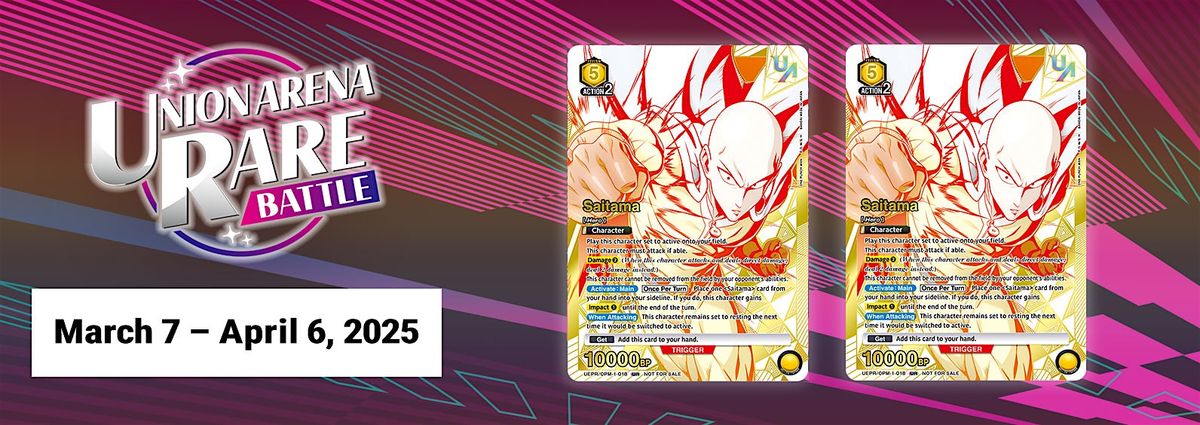 Union Arena TCG: One Punch Man Rare Battle Tournaments, Critical Hit ...