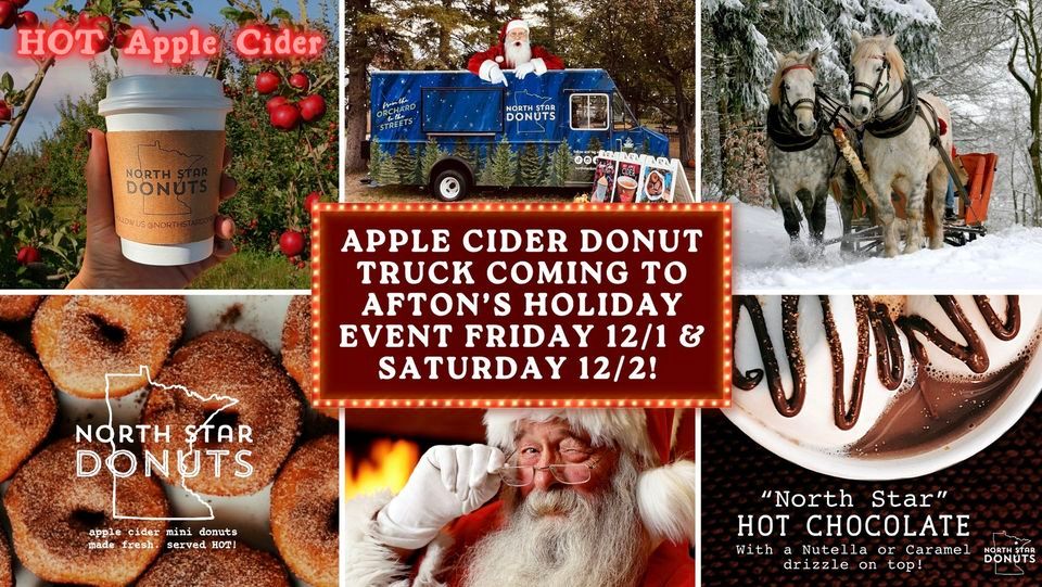 Apple Cider Donuts, HOT Cider + HOT Chocolate at the "Afton Village ...