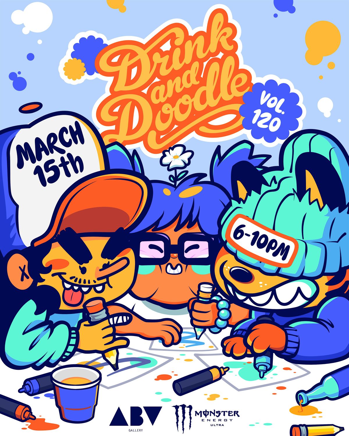 Drink and Doodle Vol. 120 - LIVE ART EVENT (50+ Artists) – Things to Do ...