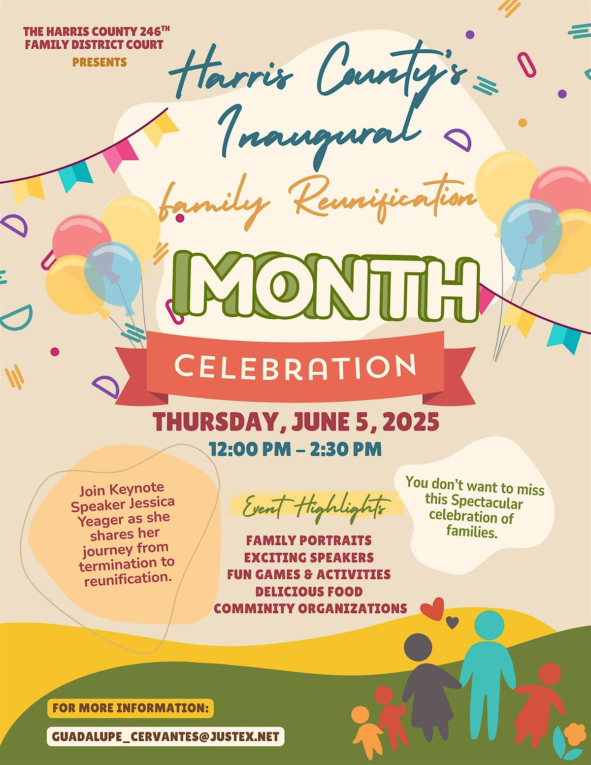 Harris Countys Inaugural Family Reunification Month Celebration, 201 ...