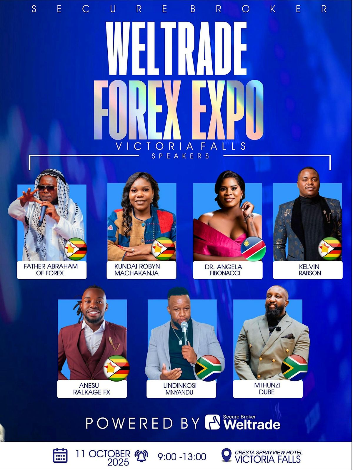The Weltrade Forex Expo, Cresta Sprayview, Victoria Falls, 11 October ...