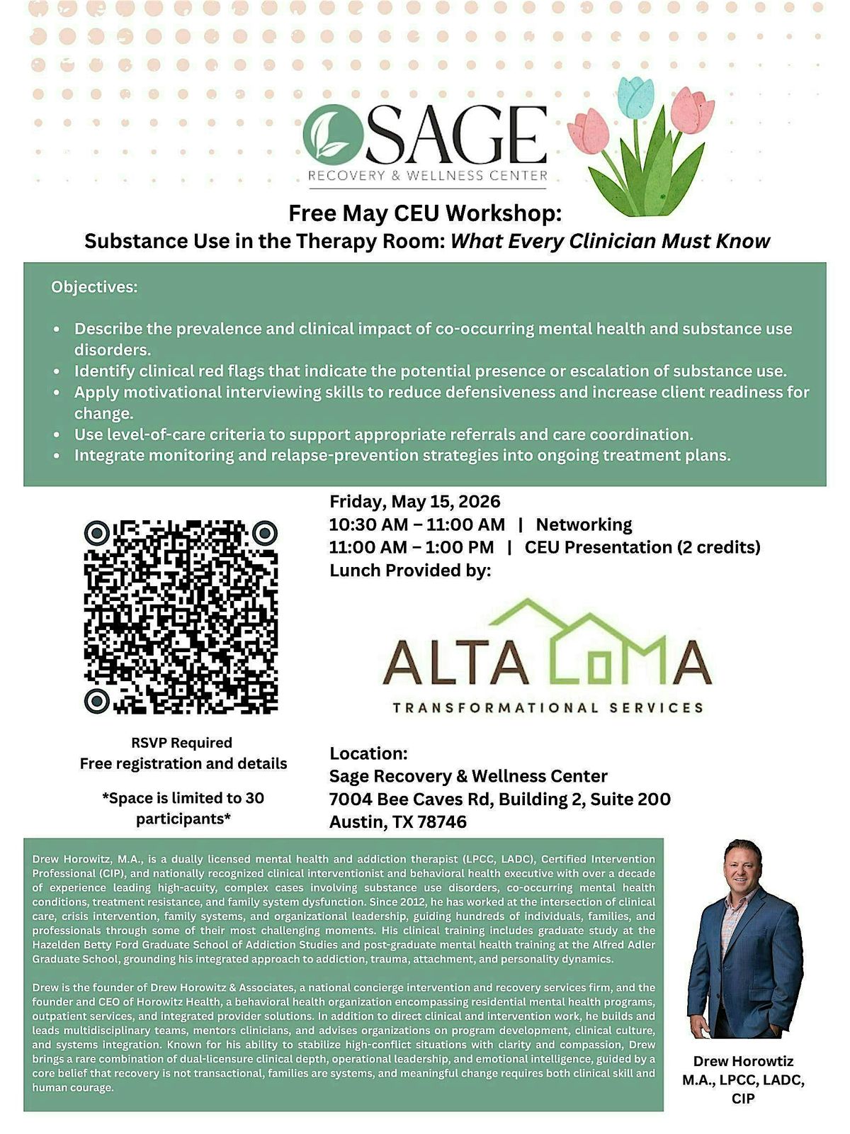 Free May CEU: Substance Use in the Therapy Room, Sage Recovery ...
