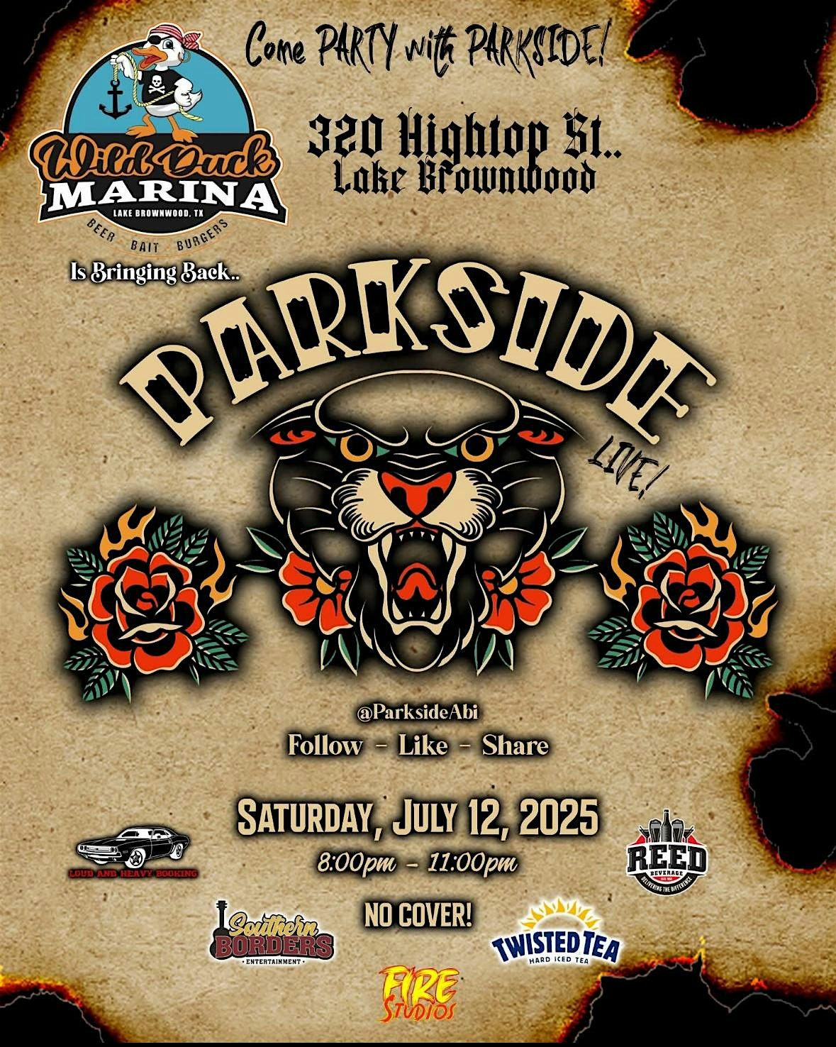 Parkside Band, Wild Duck Marina, Brownwood, 12 July 2025 | AllEvents