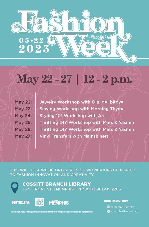 Fashion Week at Cossitt Library, Cossitt Branch: Memphis Public ...