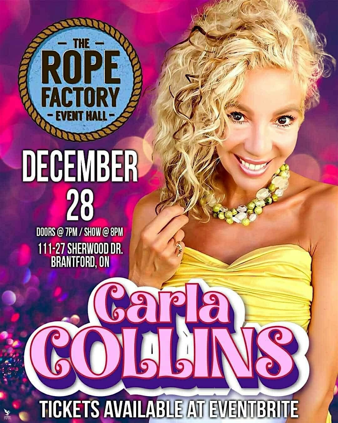 Carla Collins - LIVE at The Rope Factory Event Hall, The Rope Factory ...