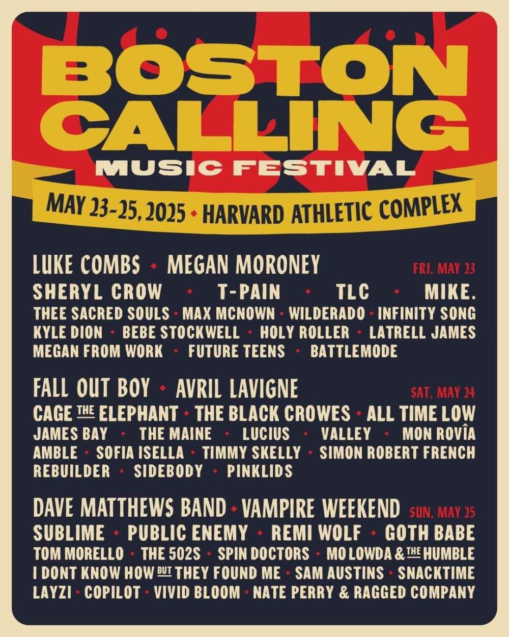 Boston Calling Music Festival - 2 Day Pass, Harvard Athletic Complex ...