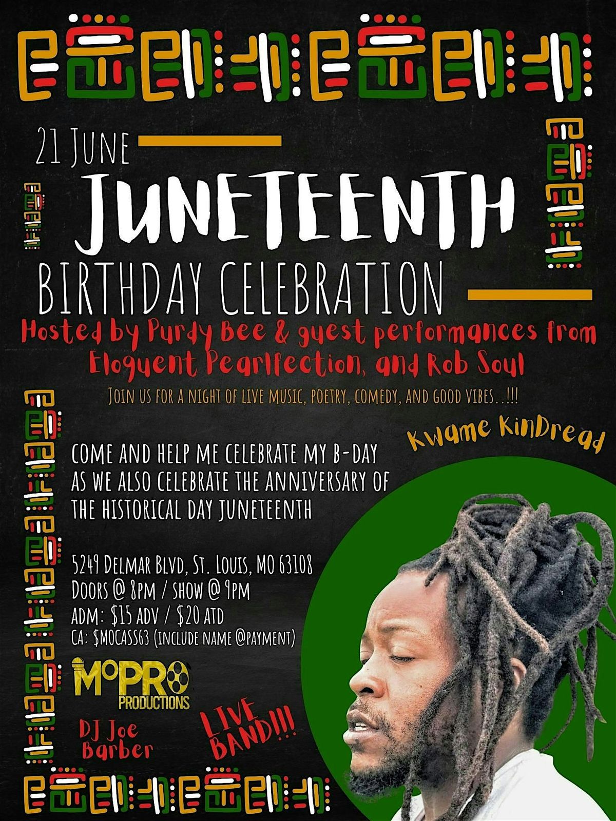 KWAMES BIRTHDAY & JUNETEENTH CELEBRATION SHOWCASE, Legacy Bar & Grill ...