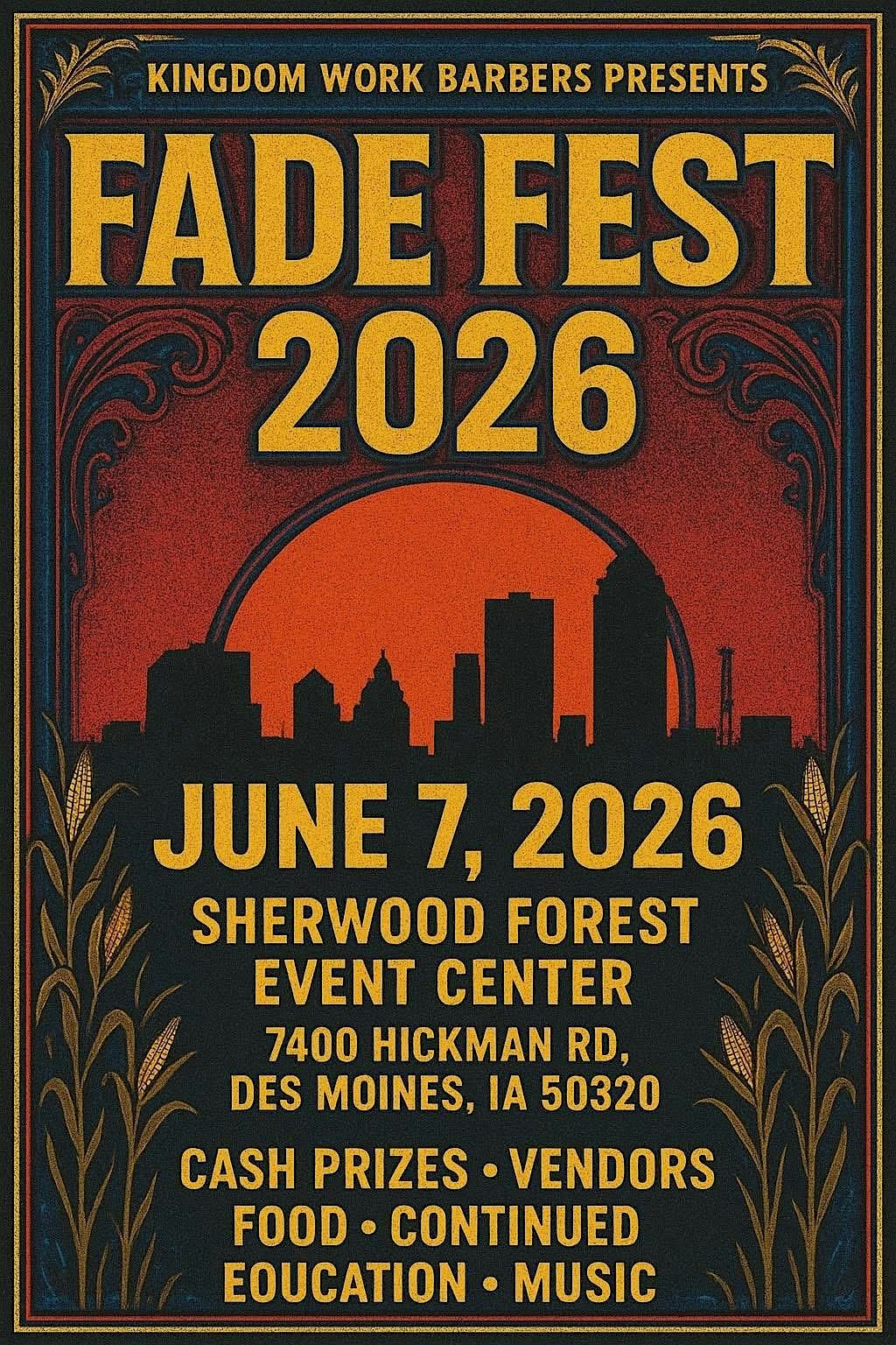 Iowa Fade Fest 2026, Sherwood Forest event center, DesMoines, 7 June ...