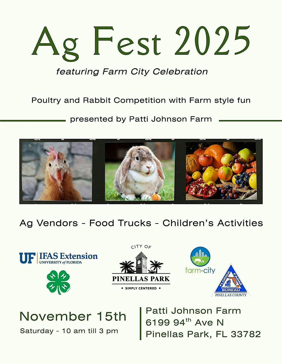 AgFest featuring Farm City Celebration, Patti Johnson Farm, Pinellas ...