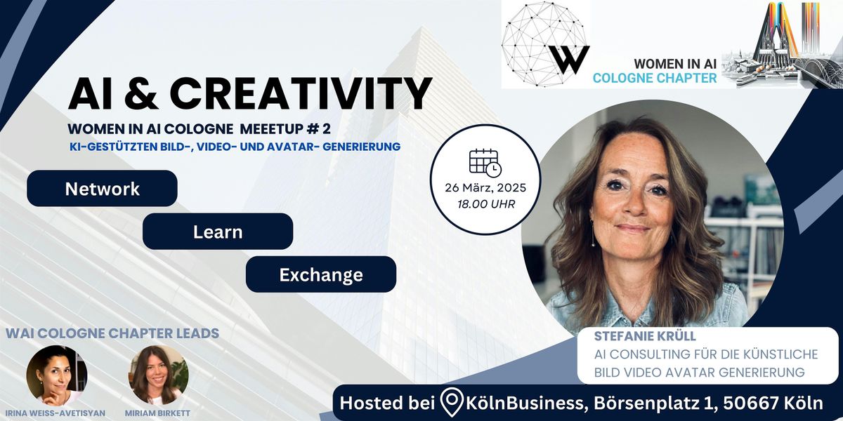 Women in AI Cologne Meetup in Cologne #2, Börsenpl. 1, Köln, 26 March ...