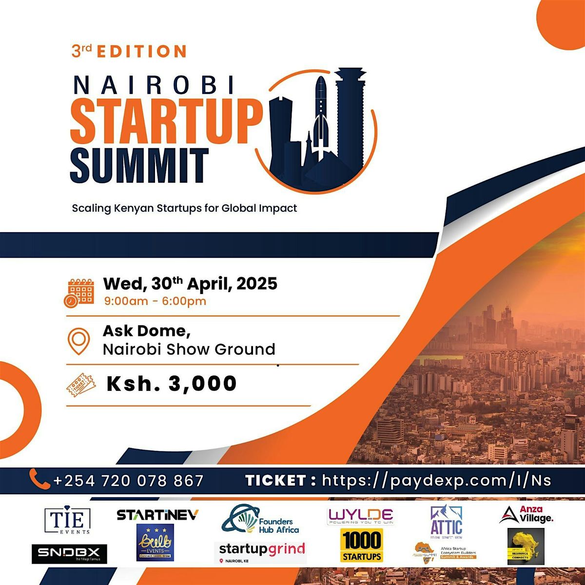 Nairobi Startup Summit, A.S.K Dome, Nairobi, 30 April 2025 | AllEvents