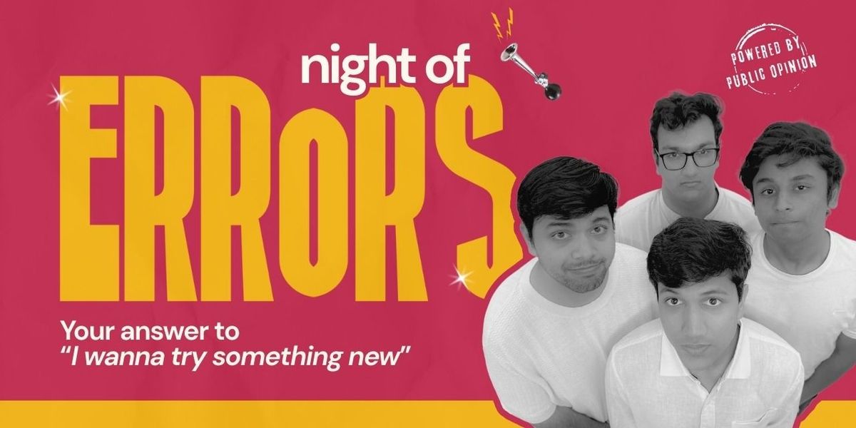 Tadgola's Night of Errors - LIVE cOmEdY – Things to Do in Mumbai ...