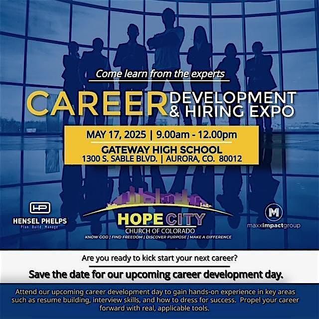 Career Development Day, Gateway High School, Aurora, 17 May 2025 ...