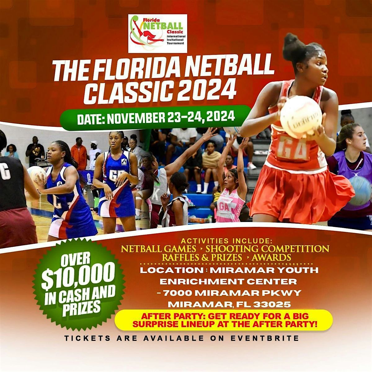 2024 Senior Florida Netball Classic, Miramar Youth Enrichment Center ...