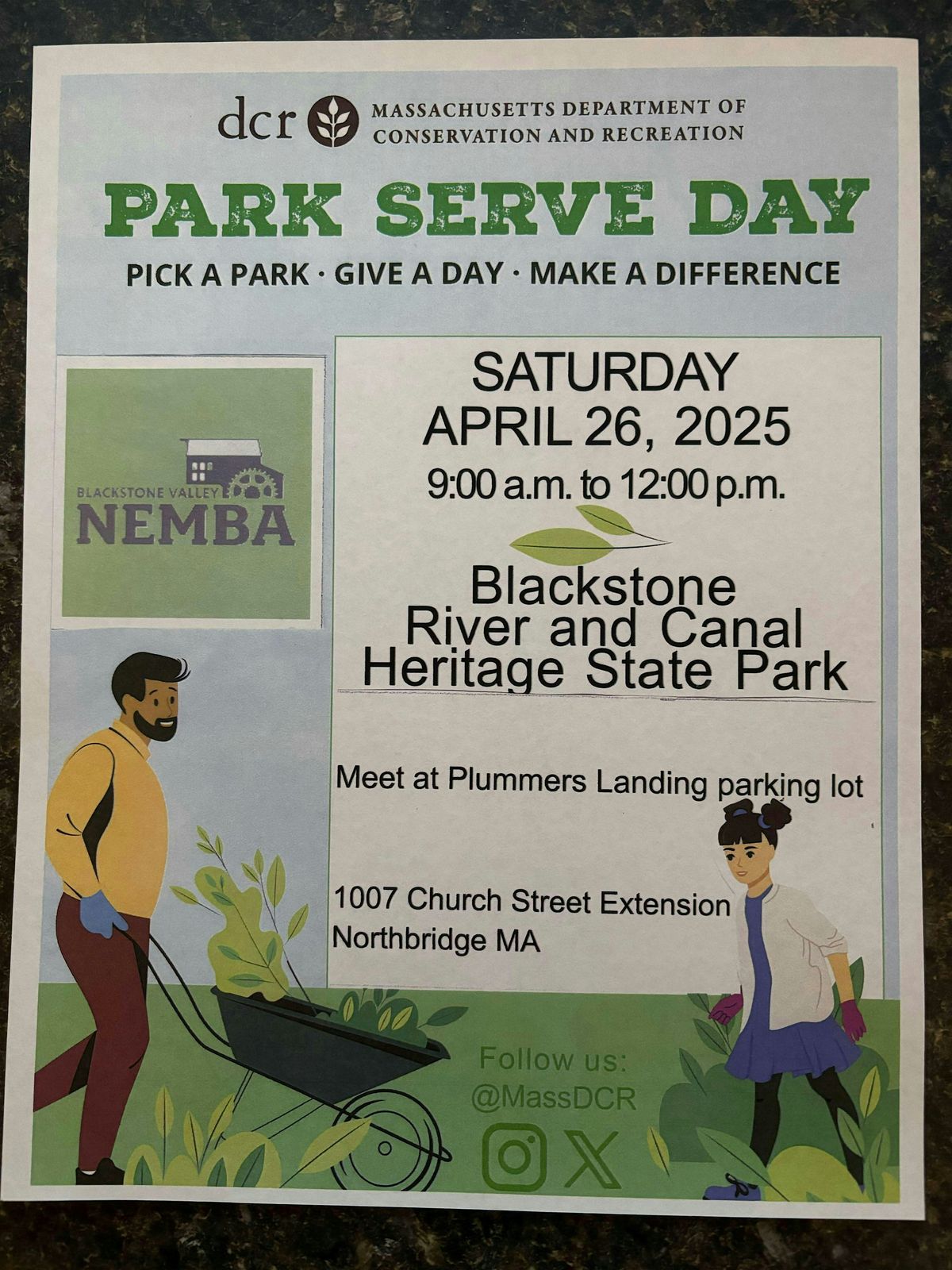 Blackstone Valley NEMBA - DCR Park Serve Day, 1007 Church Street ...