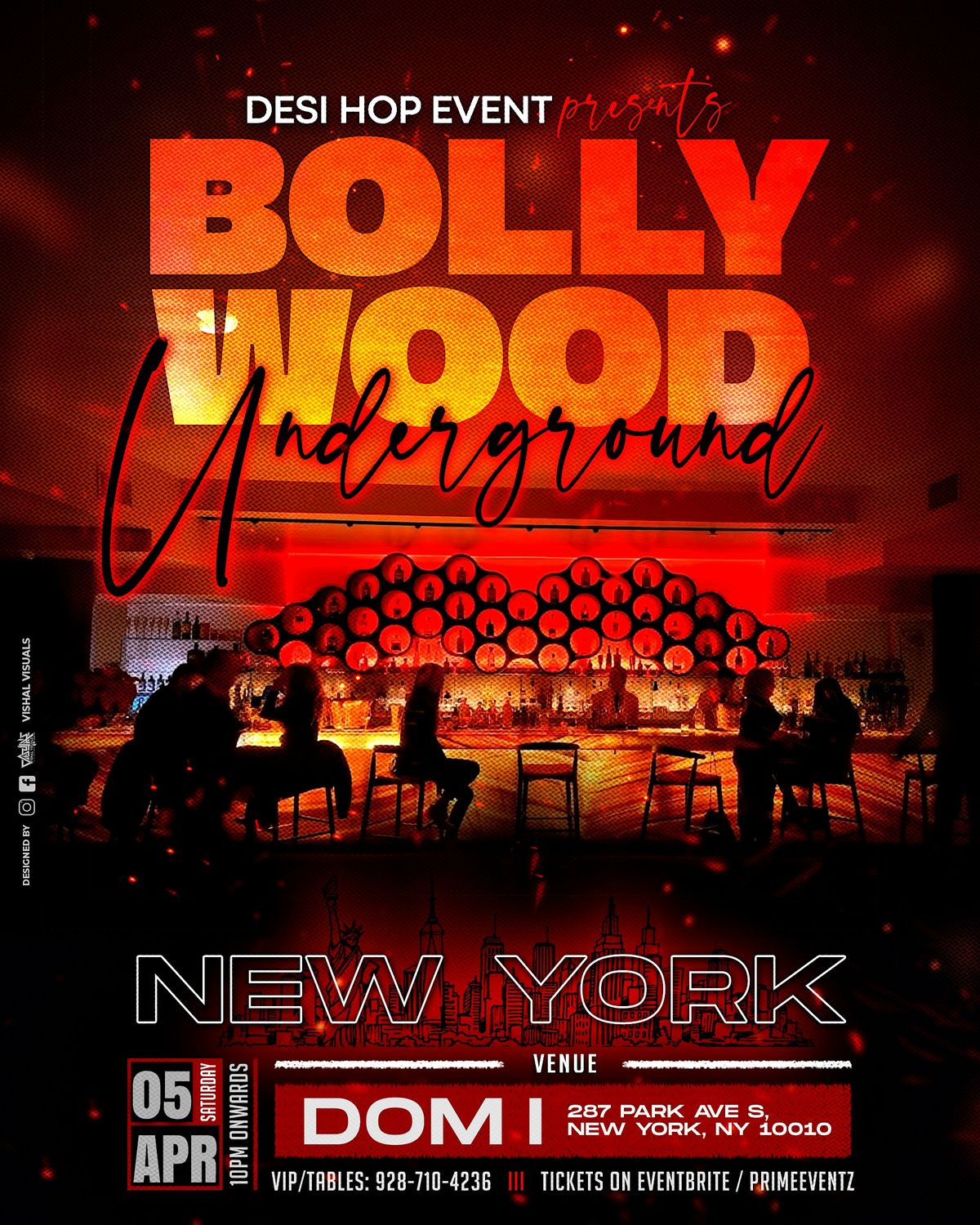 NYCS EXCLUSIVE BOLLYWOOD UNDERGROUND PARTY @DOM NIGHTCLUB, DOM, New ...