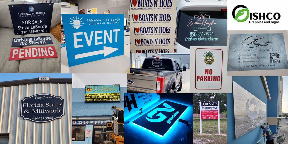 FISHCO Graphics and Signs Ribbon Cutting at the PCB Chamber of Commerce ...