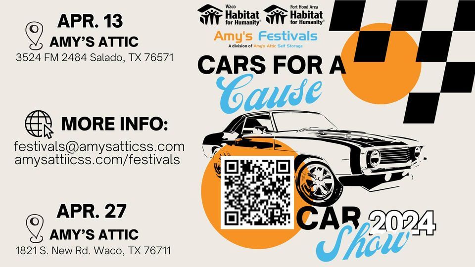 Cars For A Cause - Salado April 13th, 3524 FM 2484, Salado, TX, United ...