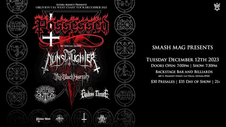 POSSESSED-NUNSLAUGHTER-THE BLACK MORIAH TOUR (LAS VEGAS SHOW) (21 ...