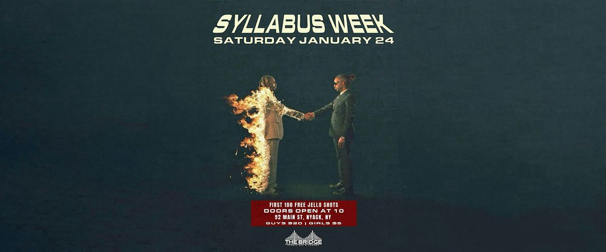 SYLLABUS WEEK, Welcome Back Party, The Bridge Sports Bar & Lounge ...