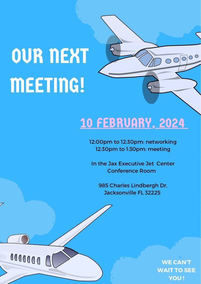 WAI Jax February Meeting!, Jax Beach Aviation, Jacksonville, February ...
