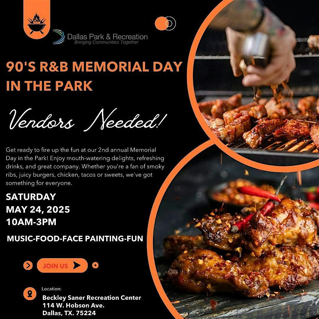 90s R&B Memorial Day in the park, 114 W Hobson Ave, Dallas, 24 May 2025 ...