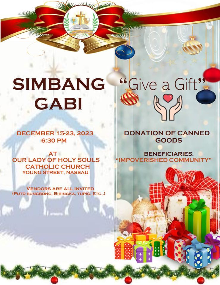 Simbang Gabi (Tagalog Mass) Day 9 at Our Ladys of the Holy Souls , Our ...