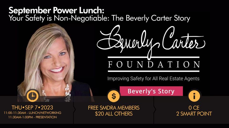SEPTEMBER POWER LUNCH: Your Safety is Non-Negotiable: The Beverly ...
