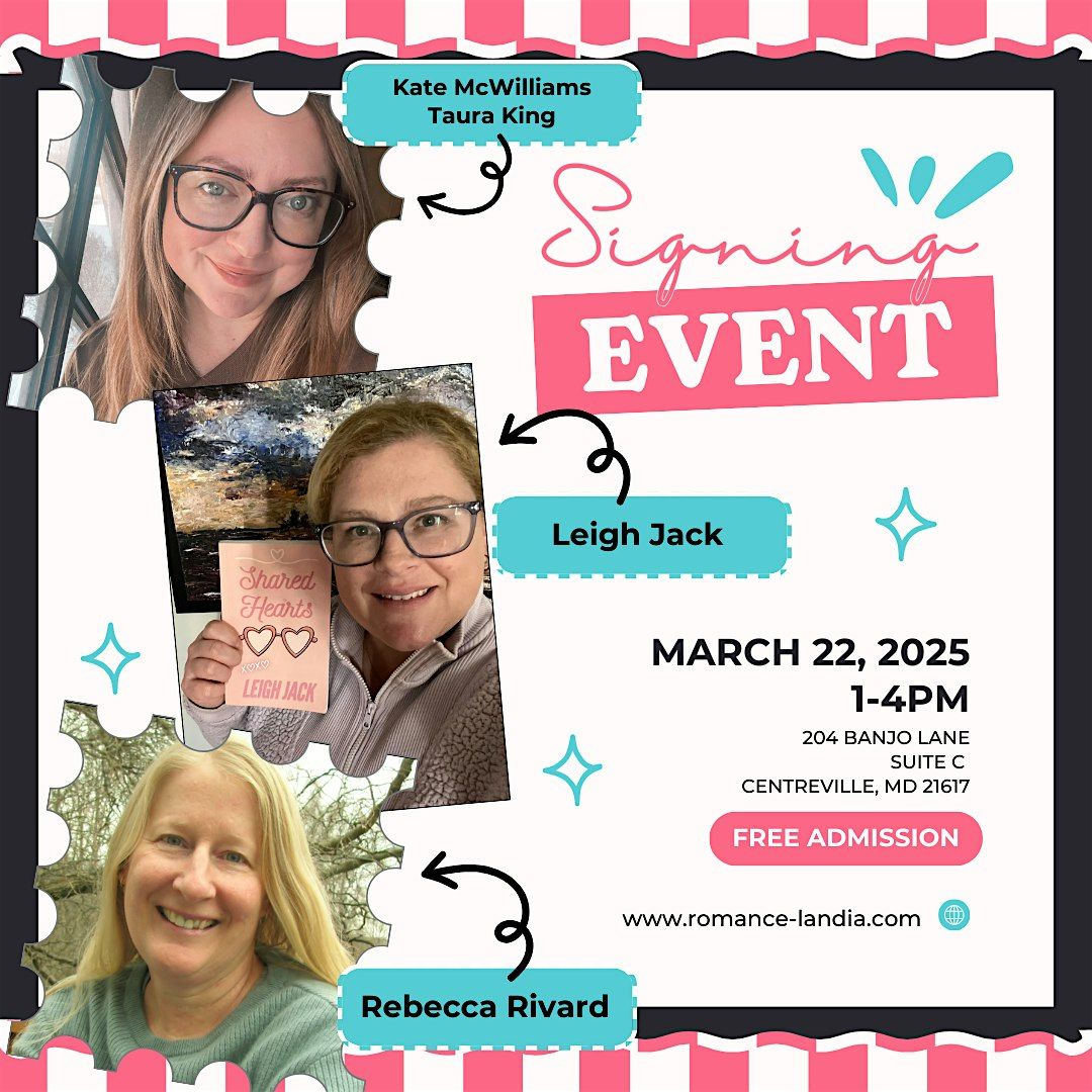 Author Event - Taura King, Kate McWilliams, Leigh Jack & Rebecca Rivard ...