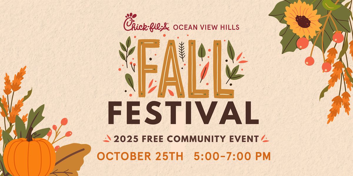 Chick-fil-A Ocean View Hills 2025 Fall Festival, Chick-fil-A Ocean View ...