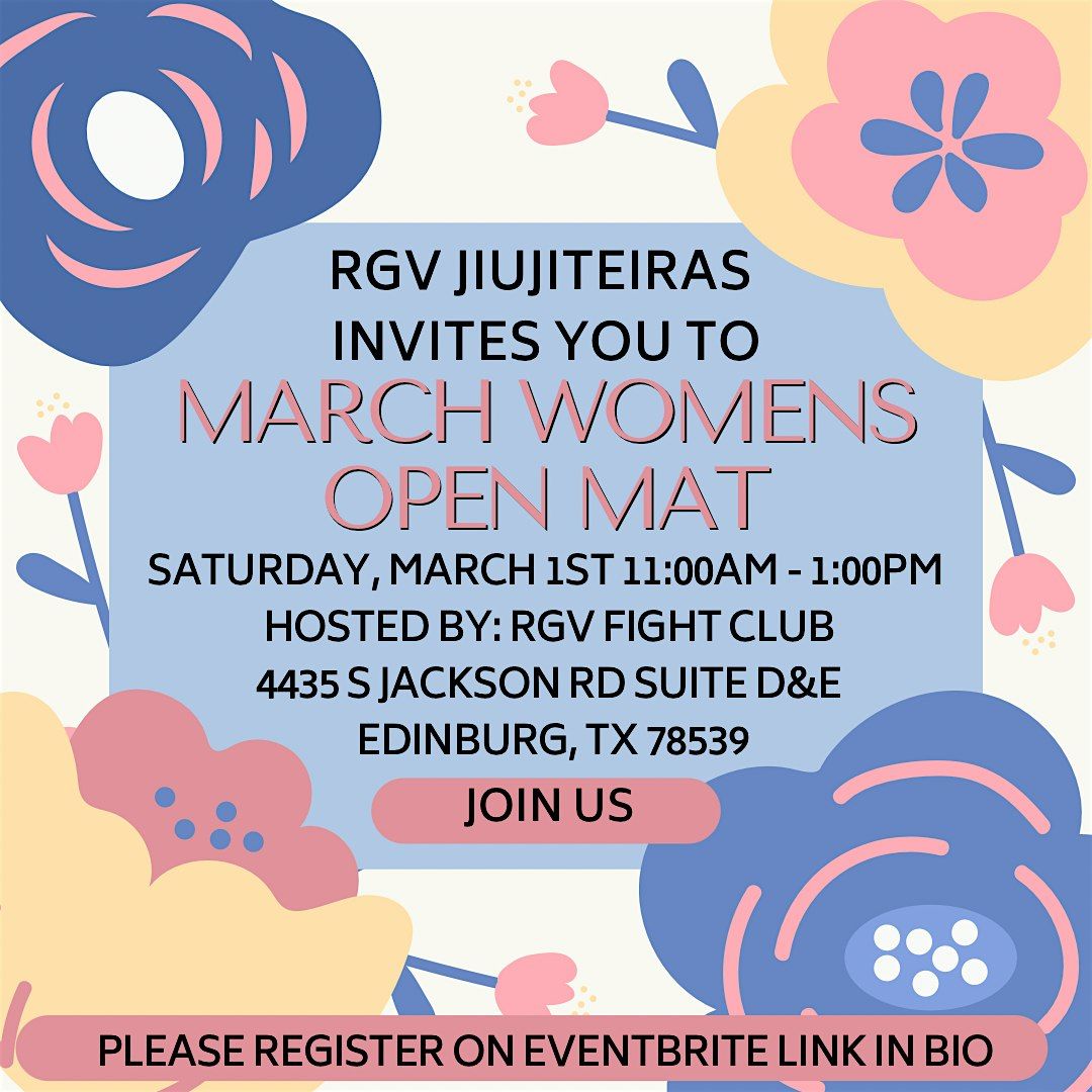 RGV JiuJiteiras March Open mat, RGV FIGHT CLUB Brazilian Jiu Jitsu ...