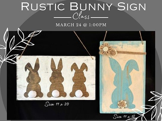 Rustic Bunny Signs, Tenino Quarry House, March 24 2024 | AllEvents.in