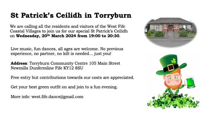 Torryburn St Patrick Ceilidh, Torryburn Community Centre, Dunfermline ...