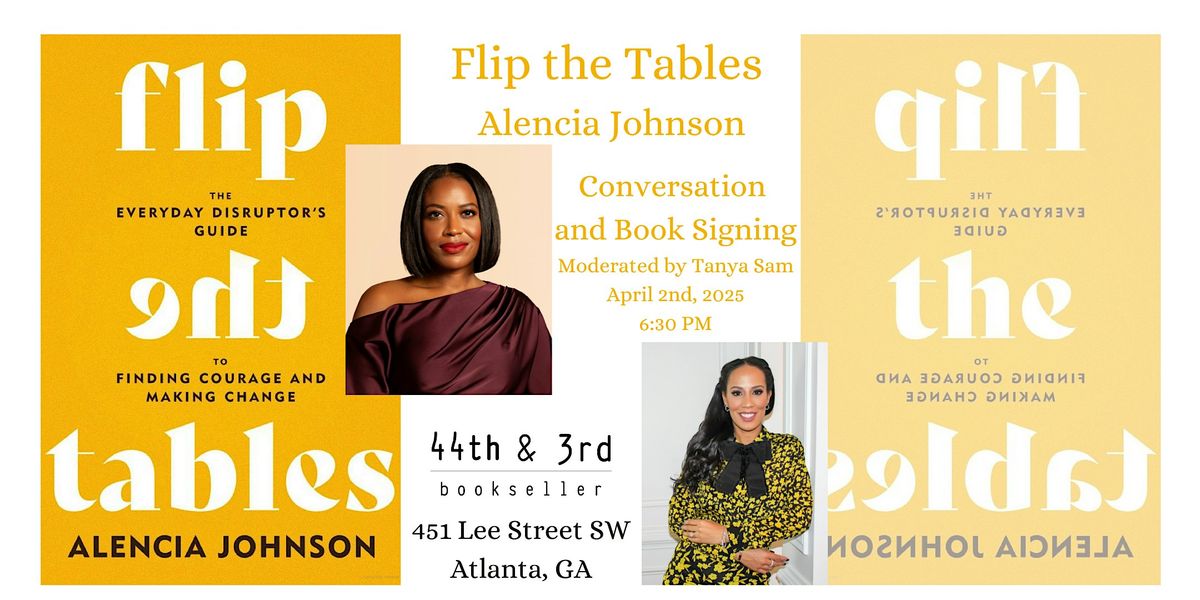 Alencia Johnson author of Flip The Tables in conversation with Tanya ...