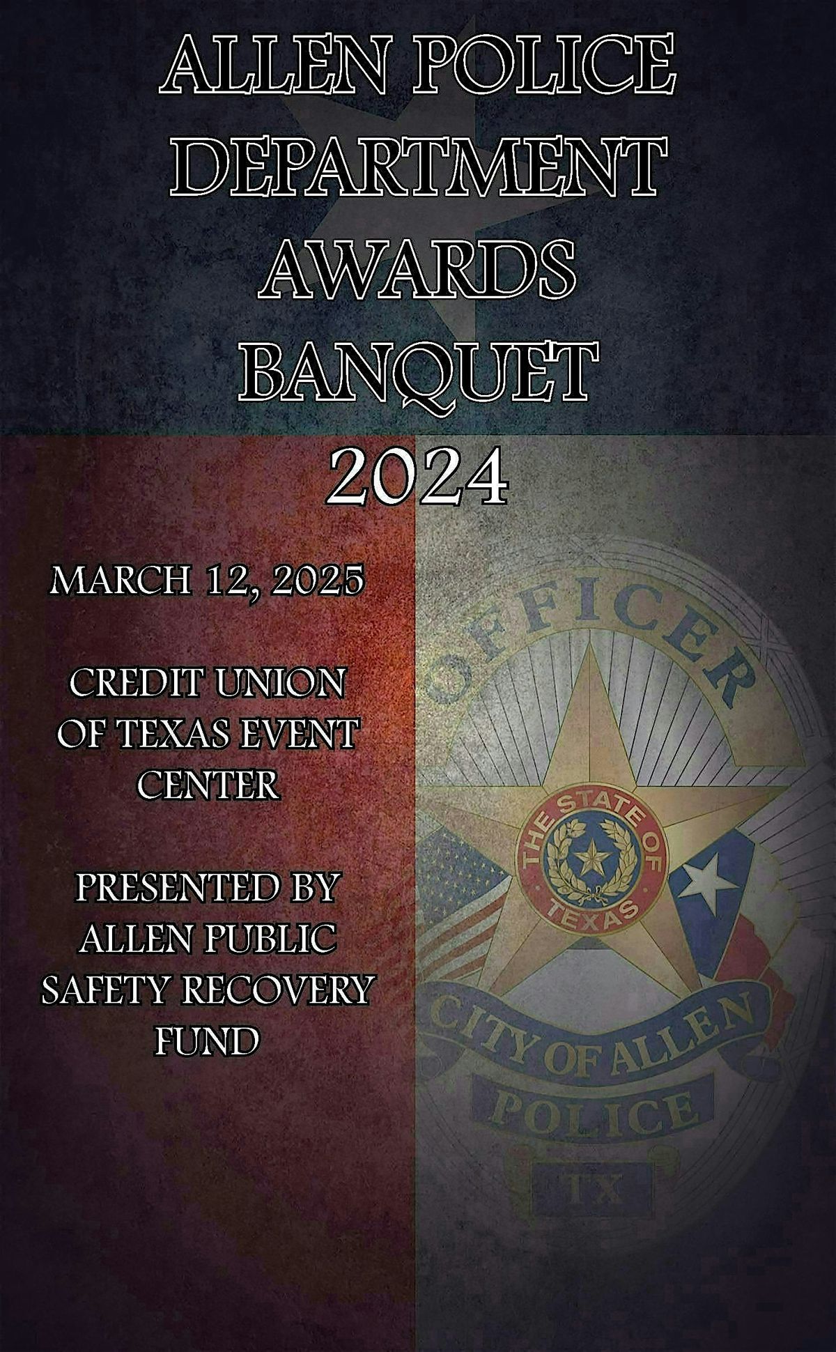 Allen Police Department Annual Awards Banquet, Credit Union of Texas ...