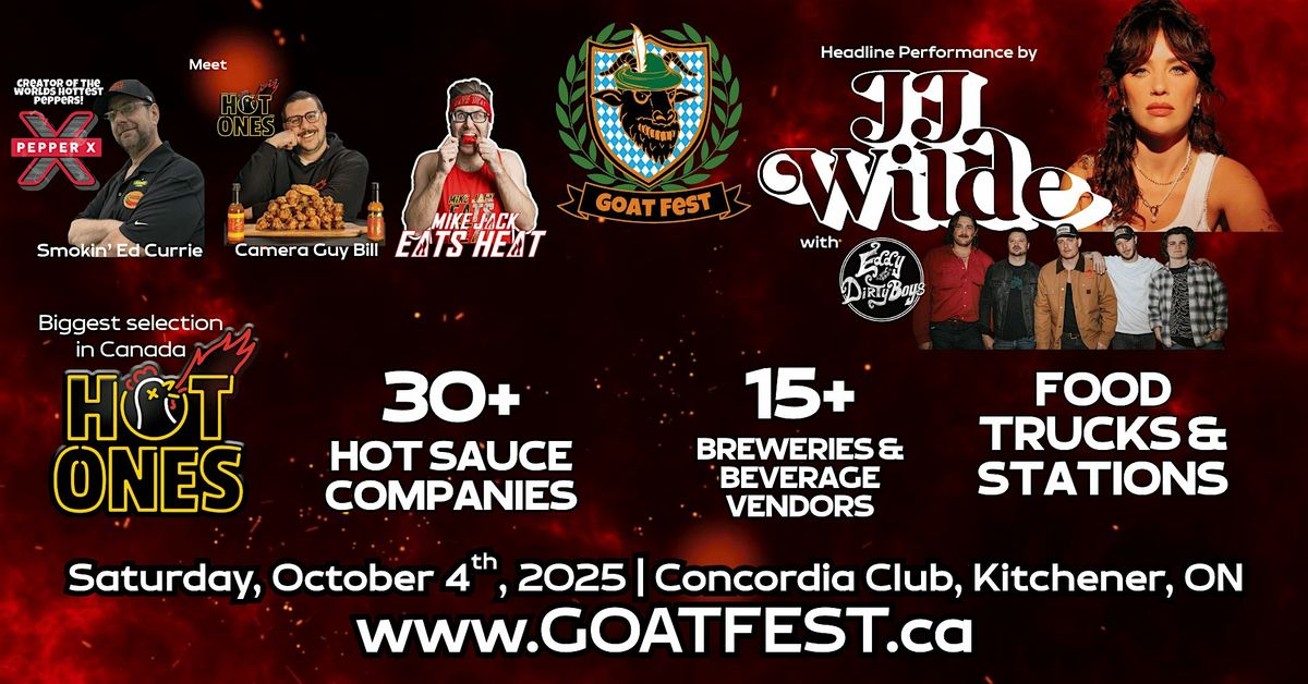 Goat Fest 2025 – Canada’s Ultimate Hot Sauce, Craft Drink & Music Festival, Concordia Club ...
