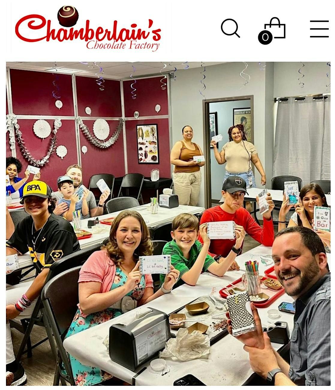 Make Your Own Giant Chocolate Bar Event, Chamberlain’s Chocolate ...