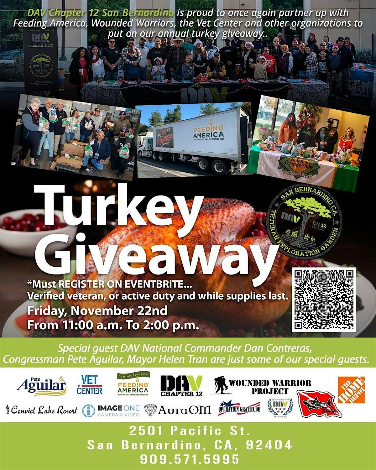 DAV Chapter 12 Annual Veteran Turkey Giveaway and Resource Fair, 2501 ...