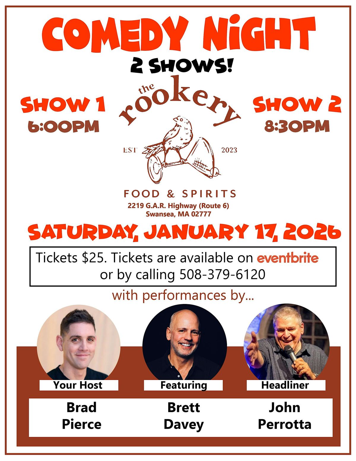 Comedy Night at The Rookery Pub, The Rookery Pub, Swansea, 22 February ...