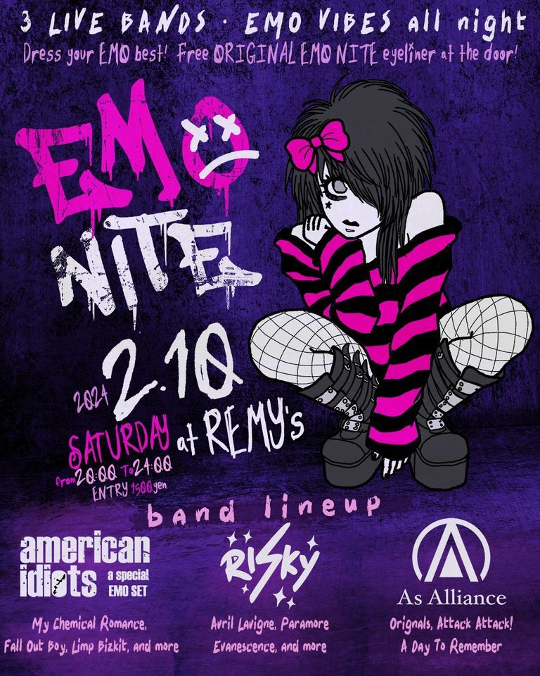 EMO NITE, Remy's, Okinawa, 10 February 2024 | AllEvents